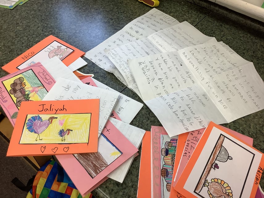 SIP Second-Graders Write to Pen Pals