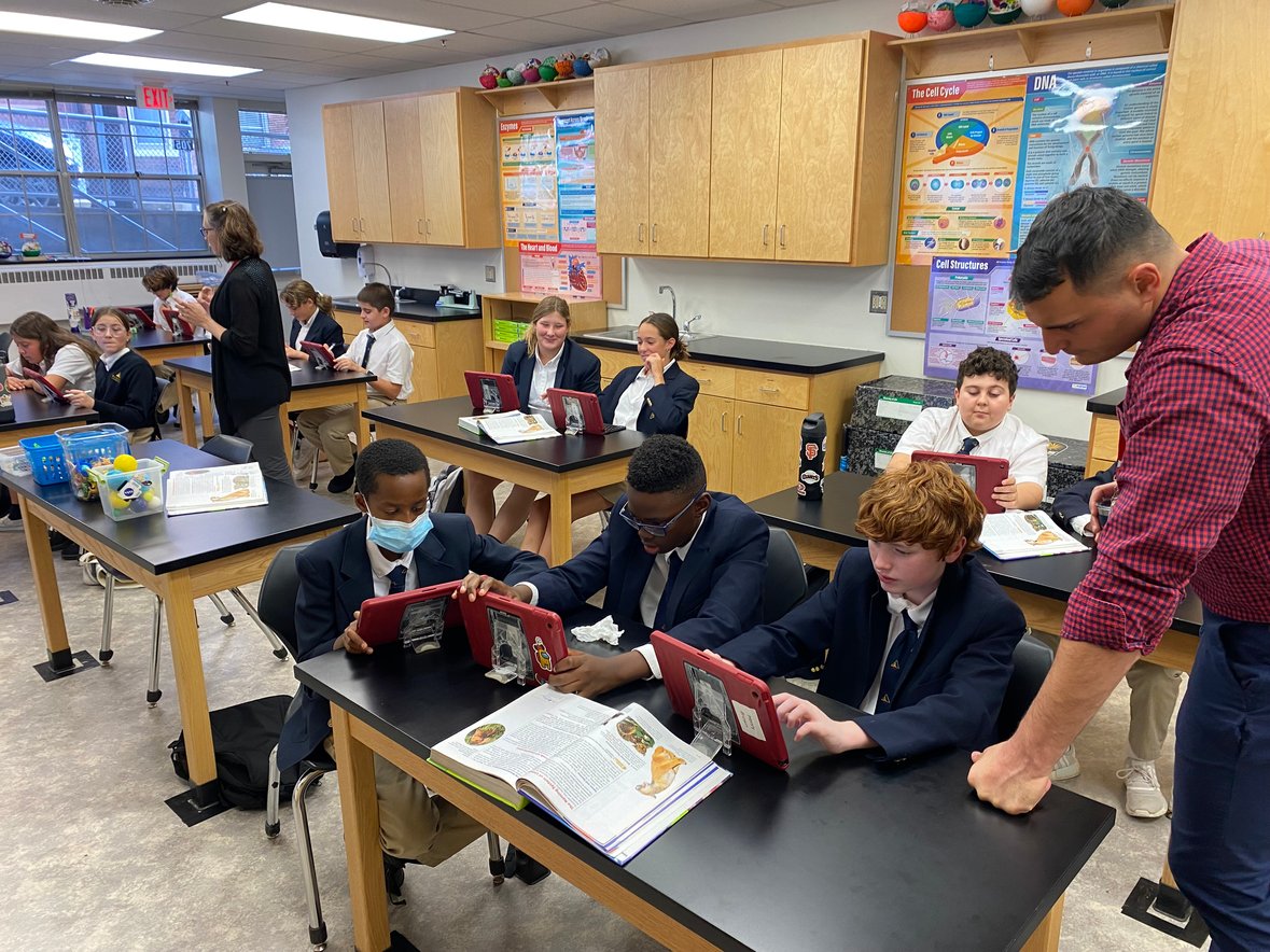 A Latin Teacher Visits The Science Classroom