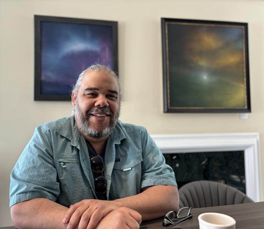 Fine Spray Paint Artist Tyrone J. Webb II Opens Gallery at Moravian Academy