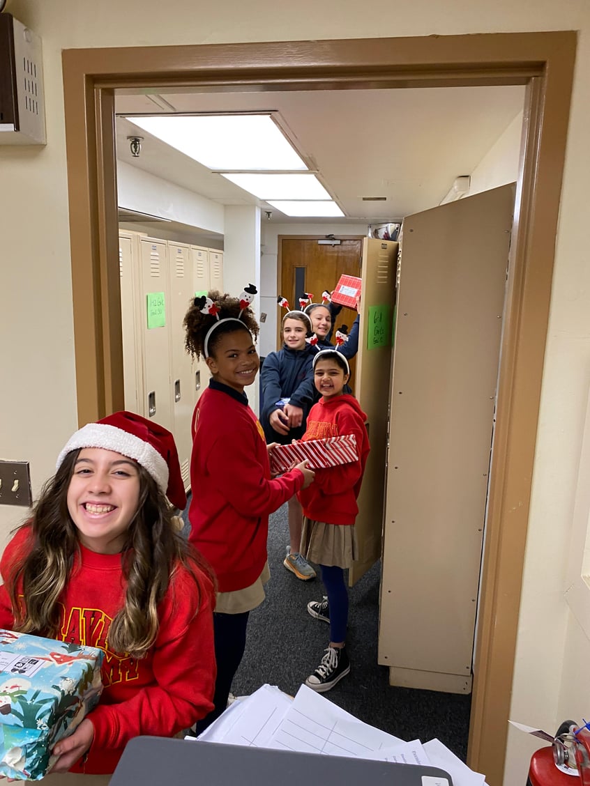Sixth Grade Donates 170 Gift Boxes for Holiday Hope Chest 2023