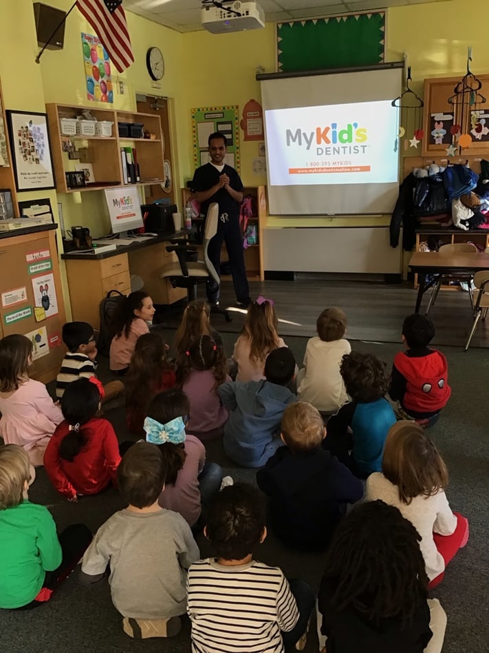 Open Wide! Dentist and Parent, Dr. Belani, Visits PreK